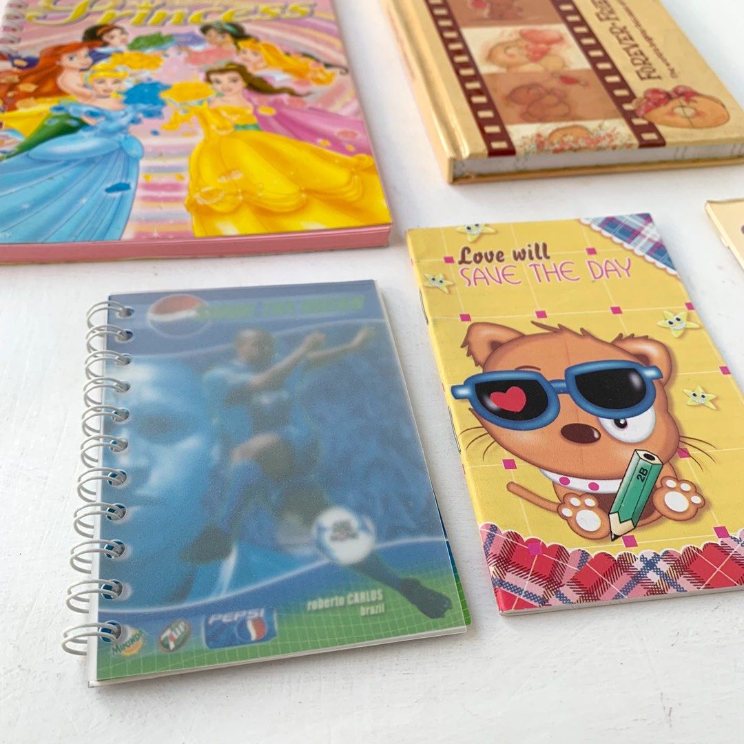 Buku tulis kosong empty book cartoon notebook note kartun barbie teddy ...