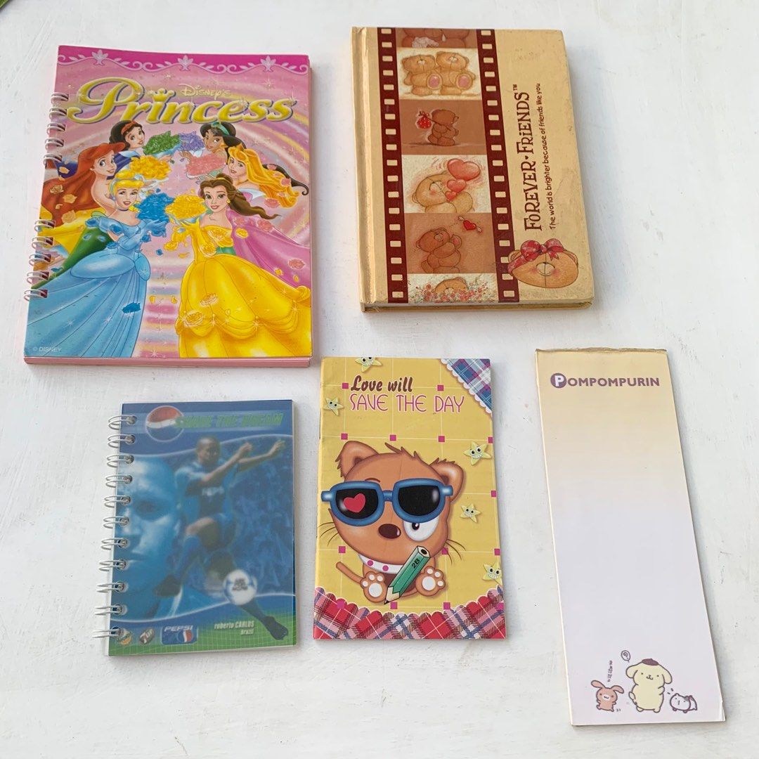 Buku tulis kosong empty book cartoon notebook note kartun barbie teddy ...
