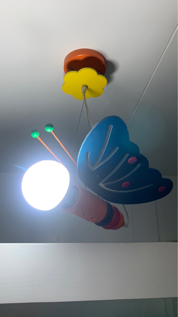 Butterfly ceiling light, Furniture & Home Living, Lighting & Fans ...