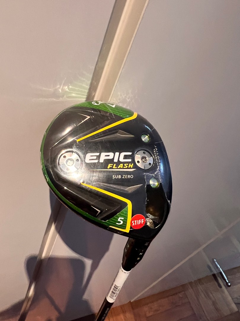 Callaway Epic Flash 5 Woods Sub Zero Stiff Shaft, Sports Equipment, Sports & Games, Golf on ...