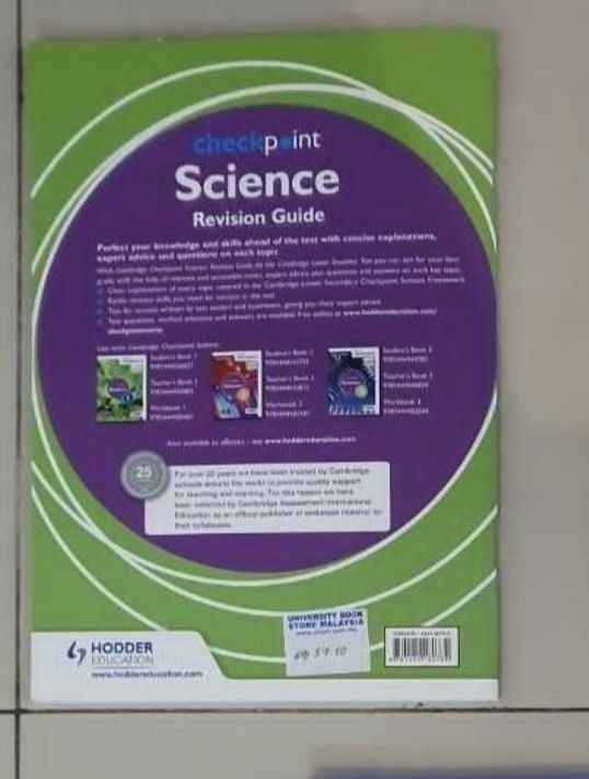 Cambridge Checkpoint Science - Year 9 Revision Guidelines, Hobbies ...