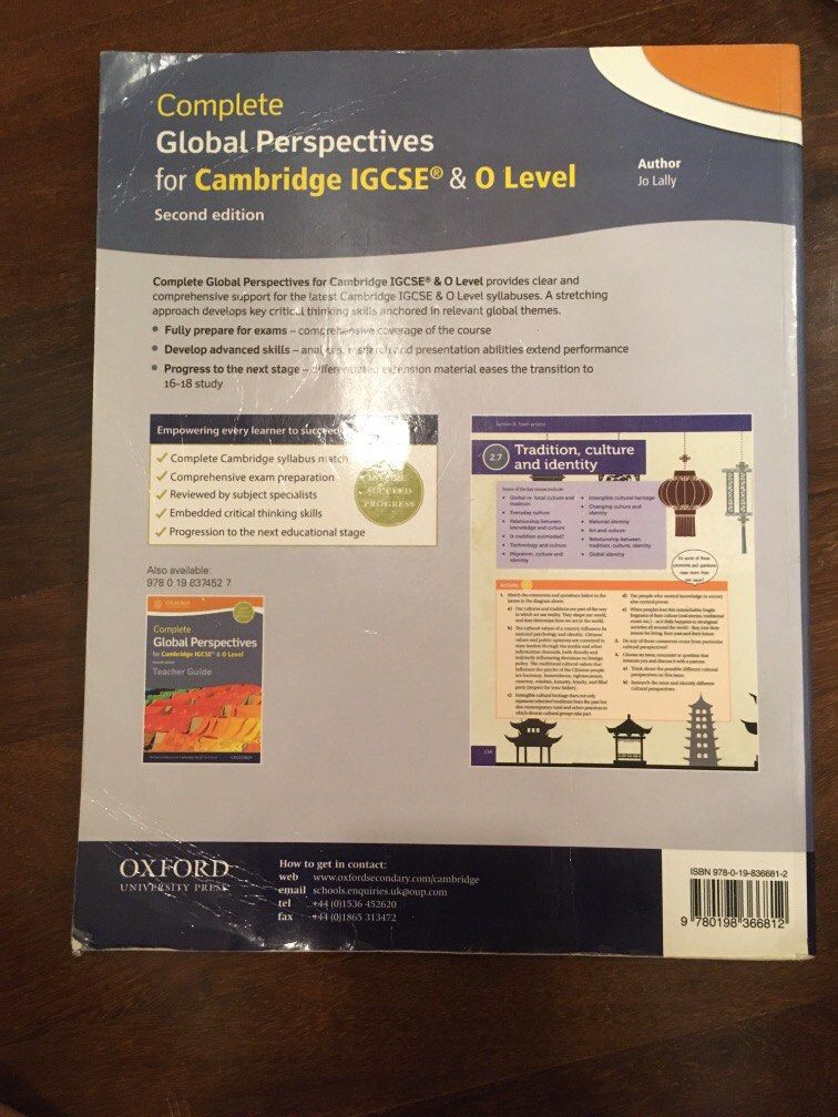 Cambridge IGCSE and O Level Global Perspectives Coursebook (Textbook), Hobbies & Toys, Books ...