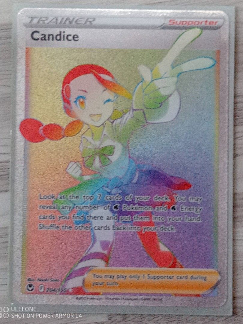 Candice's Trainer Pokemon Tcg player (Rainbow Rare Candice, Hobbies ...