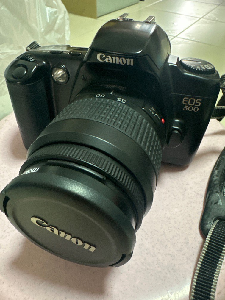 Canon EOS 500D film camera, Photography, Cameras on Carousell