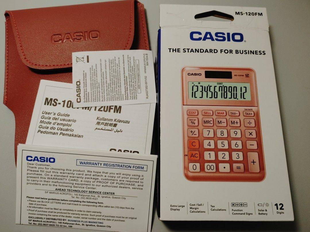 Casio MS-120 FM Calculator, Mobile Phones & Gadgets, Other Gadgets on Carousell