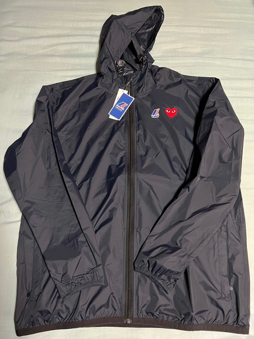 CDG x K-way collab jacket, Men's Fashion, Coats, Jackets and Outerwear ...