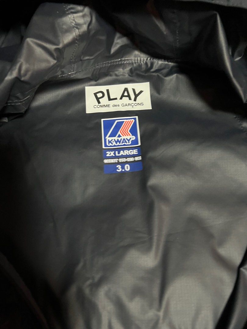 CDG x K-way collab jacket, Men's Fashion, Coats, Jackets and Outerwear ...