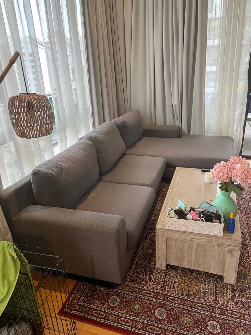 Cellini Sofa - Ross L-Shape Fabric Sofa With Removable Covers ...