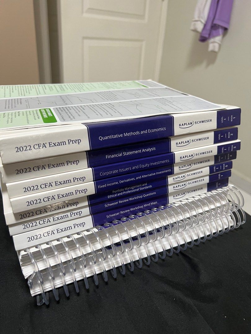 Cfa Level 1 Kaplan Schweser Full Set Hobbies And Toys Books And Magazines