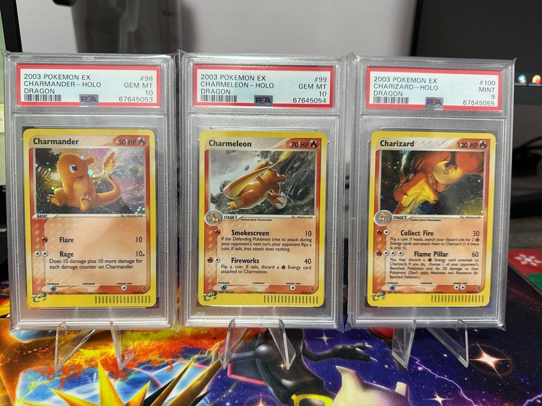 Charmander, Charmeleon, Charizard EX dragon, Hobbies & Toys, Toys ...