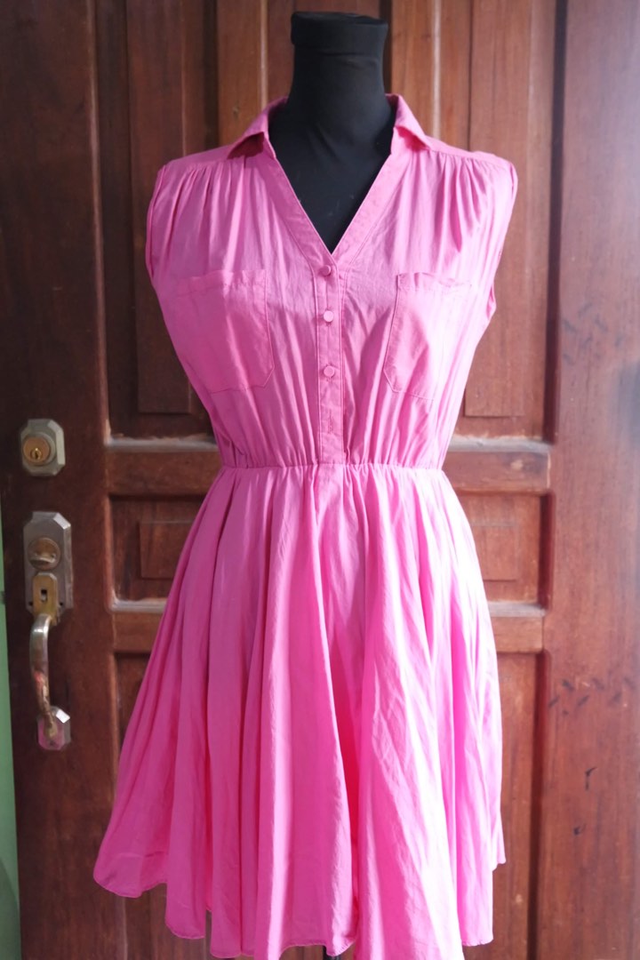 Classic Pink dress, Women's Fashion, Dresses & Sets, Dresses on Carousell