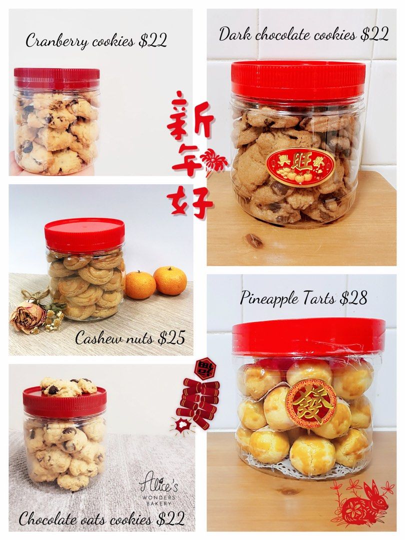 CNY Cookies, Food & Drinks, Homemade Bakes on Carousell