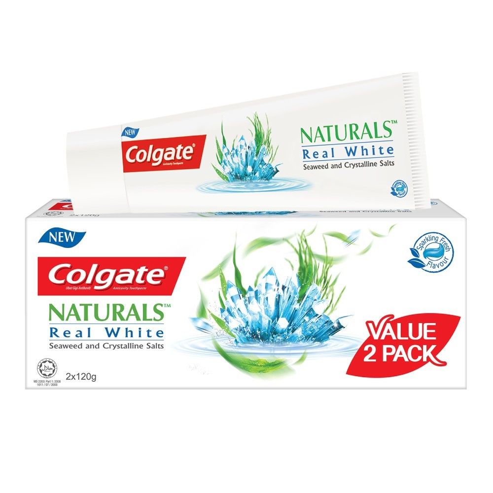 Colgate Naturals Real White (Seaweed & Crystalline Salts) Whitening ...