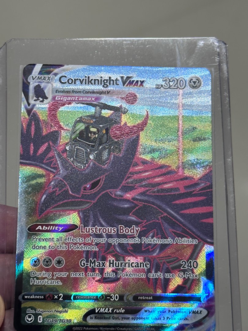 Corviknight VMax UR - Pokemon TCG Silver Tempest, Hobbies & Toys, Toys ...