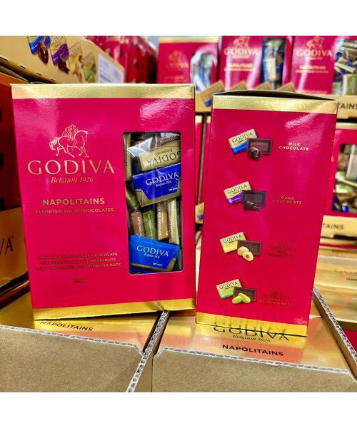 只限今天‼️【日本Costco空運直送】日本精選 GODIVA人氣Napolitains 朱古力禮盒 450g, 嘢食 & 嘢飲, 包裝食物&即食食物 - Carousell