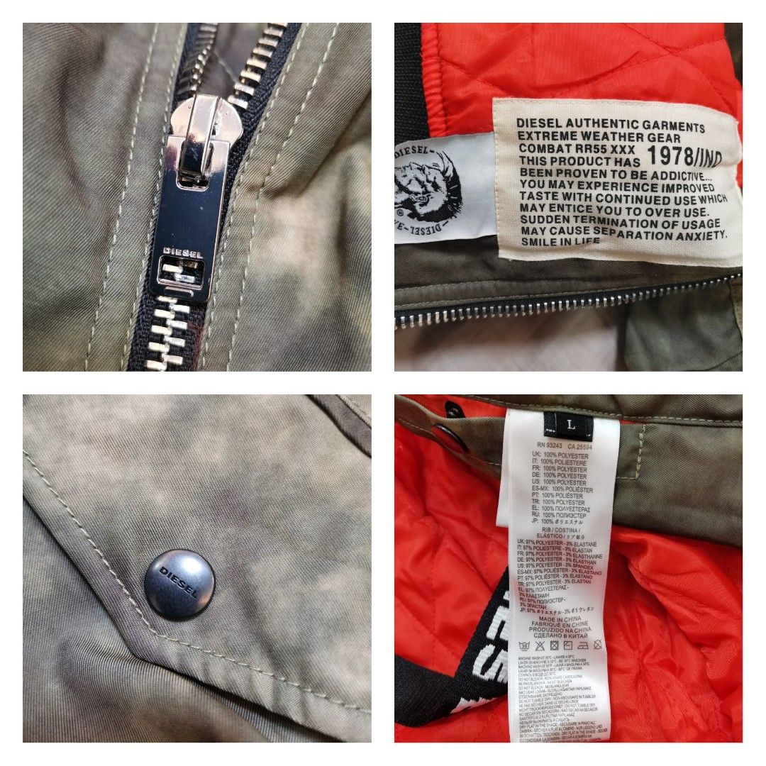 DIESEL | 3M Bomber Jacket, Men's Fashion, Coats, Jackets and Outerwear ...