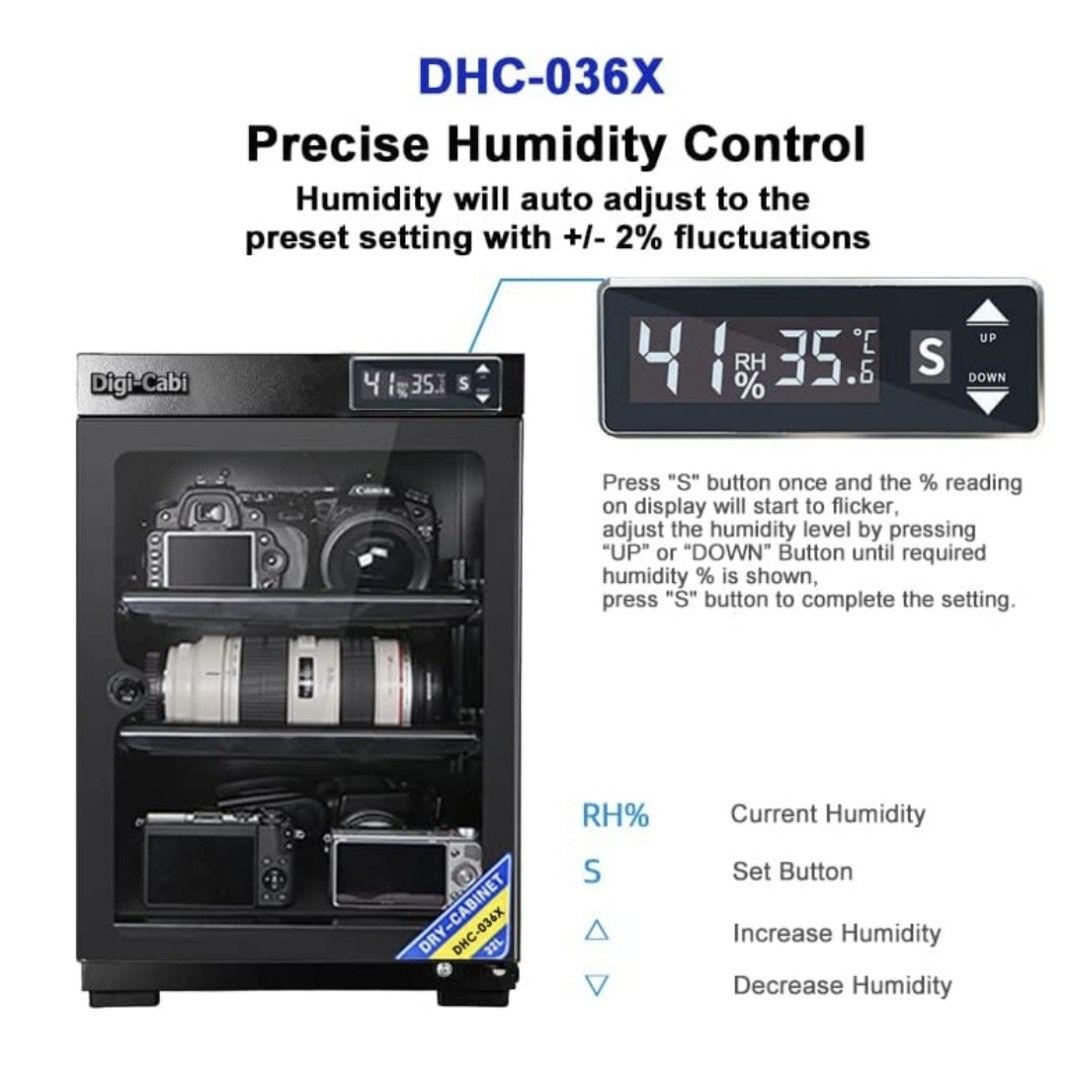 Digi Cabi Electronic Dry Cabinet DHC-036X, Photography, Photography ...