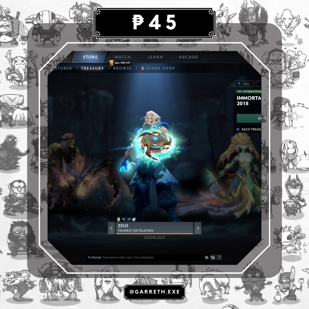 DOTA 2: Zeus - Tempest Revelation, Video Gaming, Gaming Accessories, In ...