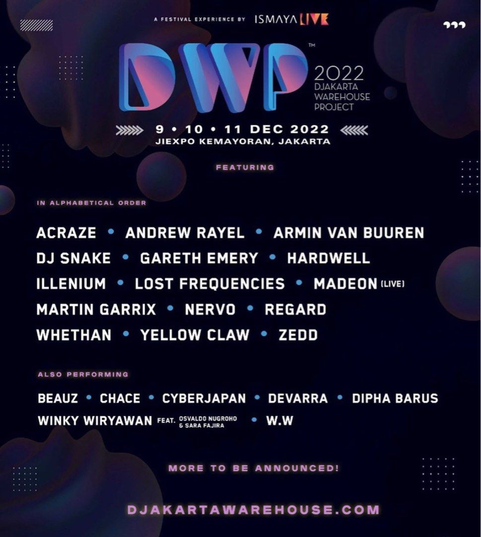 DWP Jakarta, Tickets & Vouchers, Event Tickets on Carousell