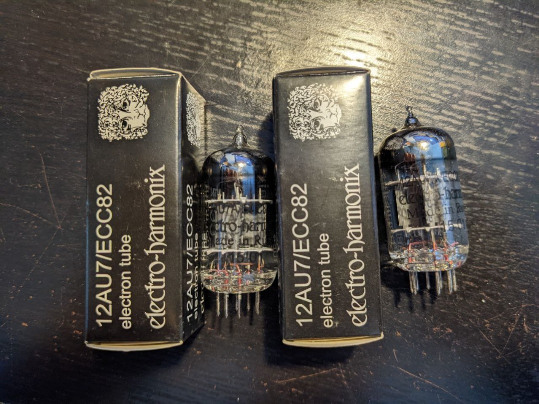 Electro-Harmonix 12AU7 Vacuum Tubes, Audio, Other Audio Equipment on Carousell