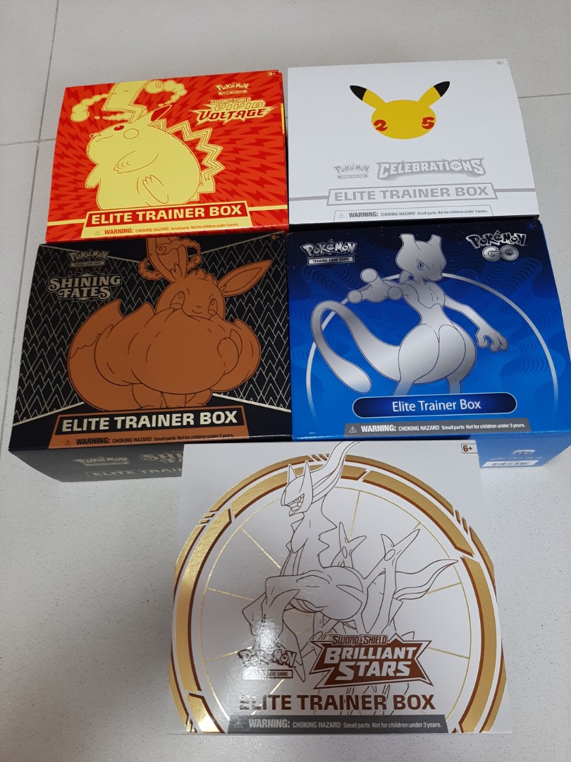 Empty Pokemon Elite Trainer Box Vivid Voltage Celebrations Shining ...