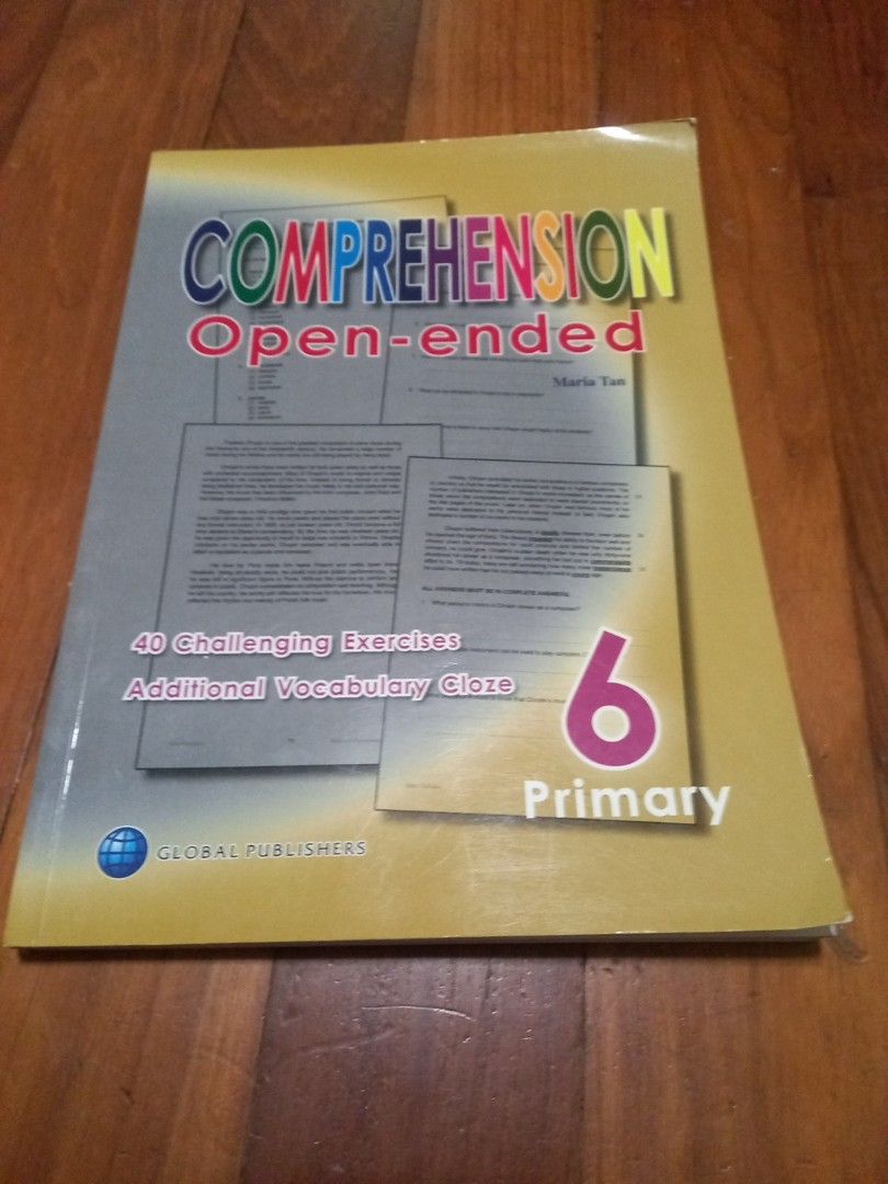English comprehension open -ended P6, Hobbies & Toys, Books & Magazines ...
