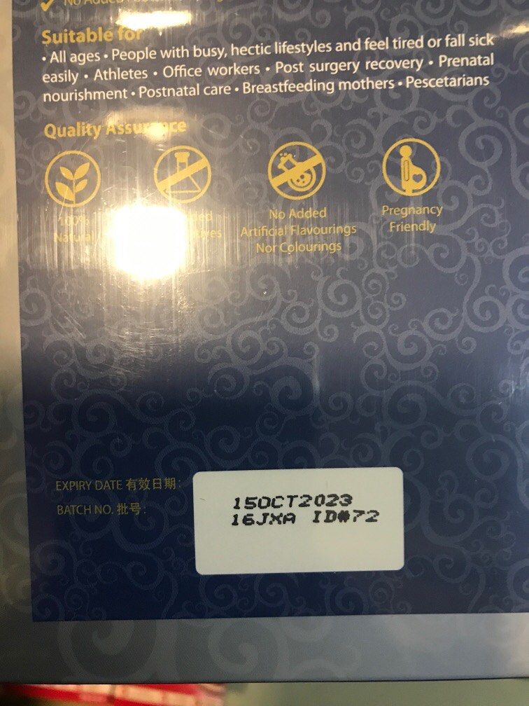 Eu Yan Sang - essence of fish, Health & Nutrition, Health Supplements ...