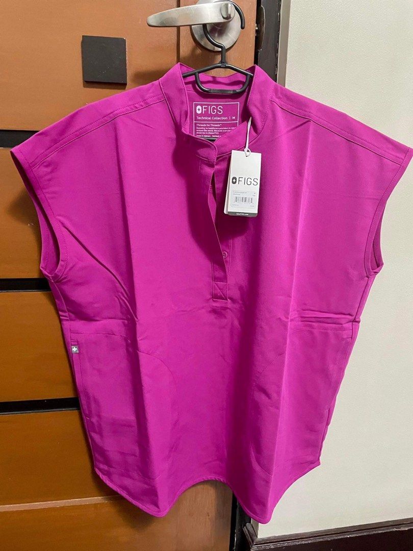 Figs Rafaela Top Raspberry Sorbet [LIMITED EDITION COLOR], Women's ...