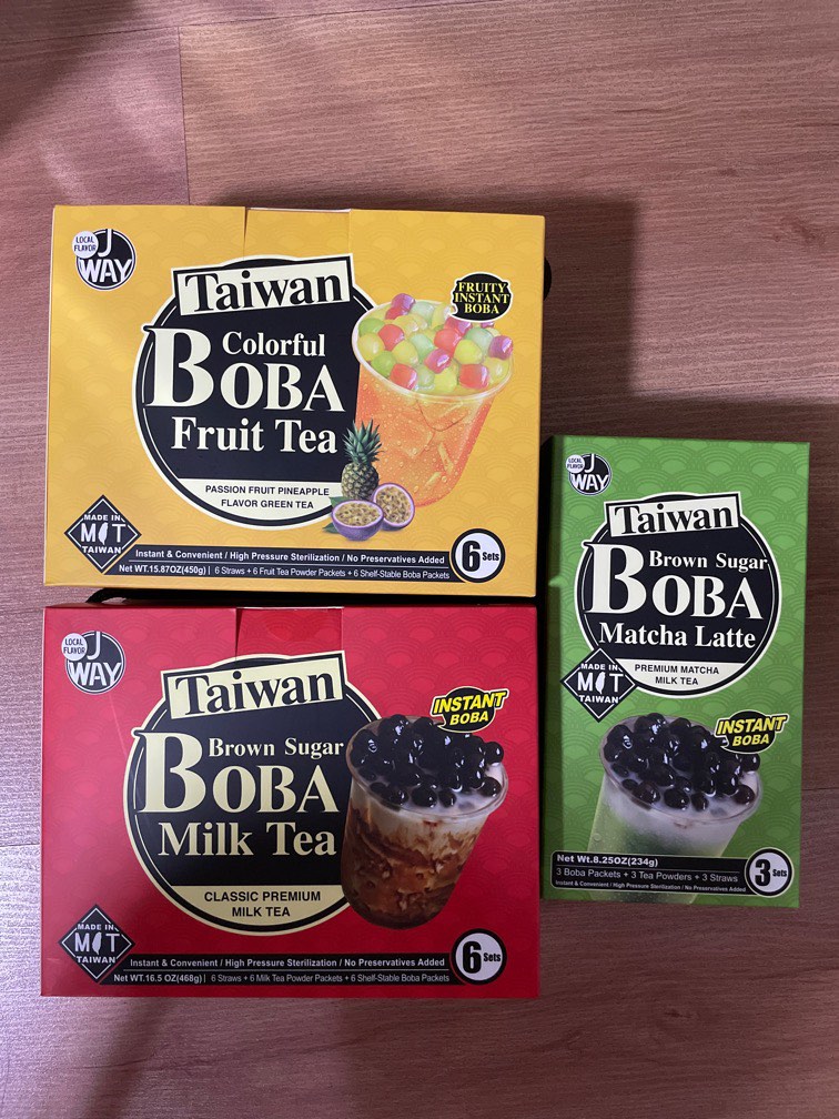 Free Mail! Taiwan Boba Milk Tea + Fruit Tea + Matcha Latte, Food ...