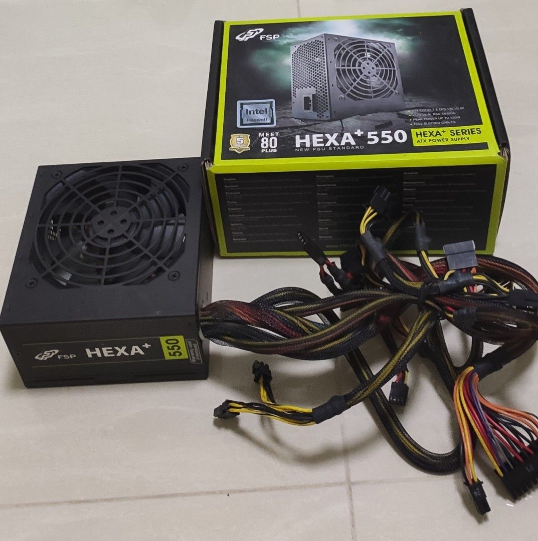 FSP HEXA+ 550W Power supply, Computers & Tech, Parts & Accessories ...