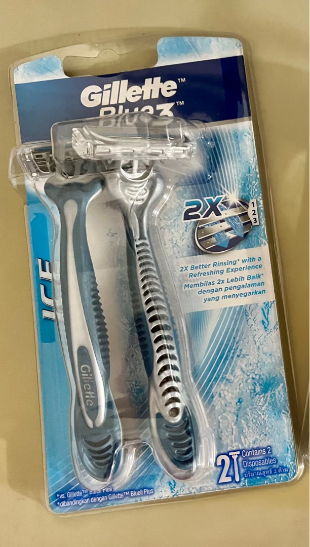 Gillette Blue 3 Ice Disposable Razor, Beauty & Personal Care, Men's ...