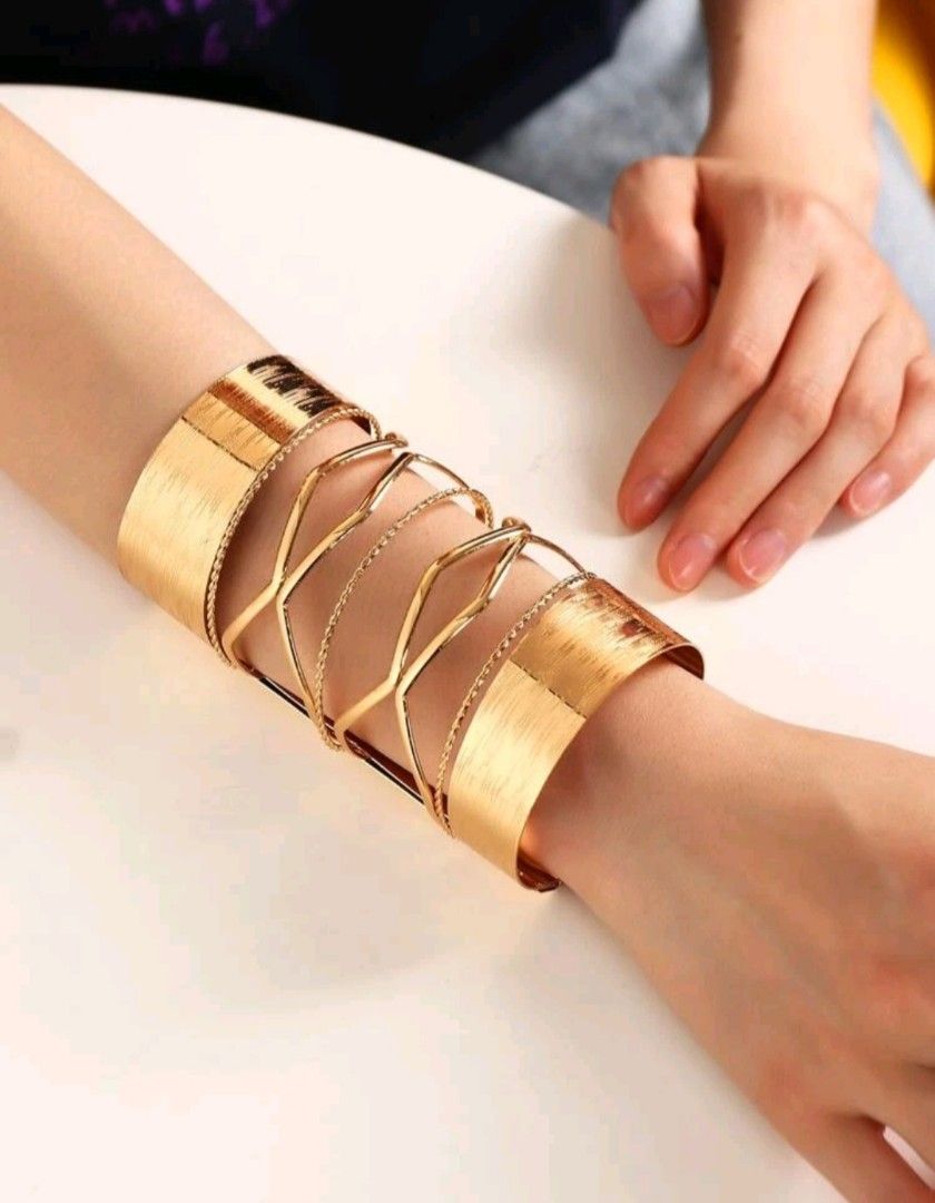 Gold Handcuff Bracelet Cosplay Ancient Roman Egyptian Cleopatra ...