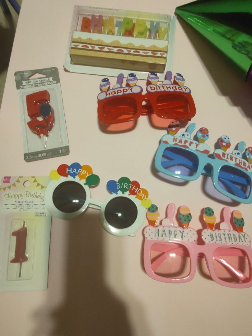 Happy Birthday Celebration Pack - Buntings, Glasses, Party Hats ...