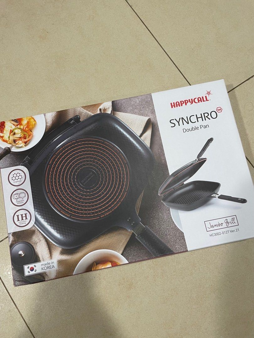 Happy Call IH Synchro Double Pan - Jumbo Version, Furniture & Home ...