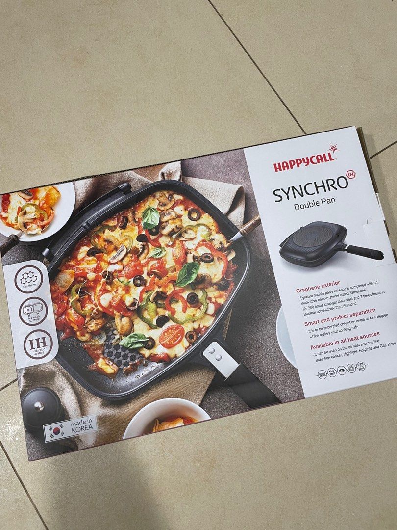 Happy Call IH Synchro Double Pan - Jumbo Version, Furniture & Home ...