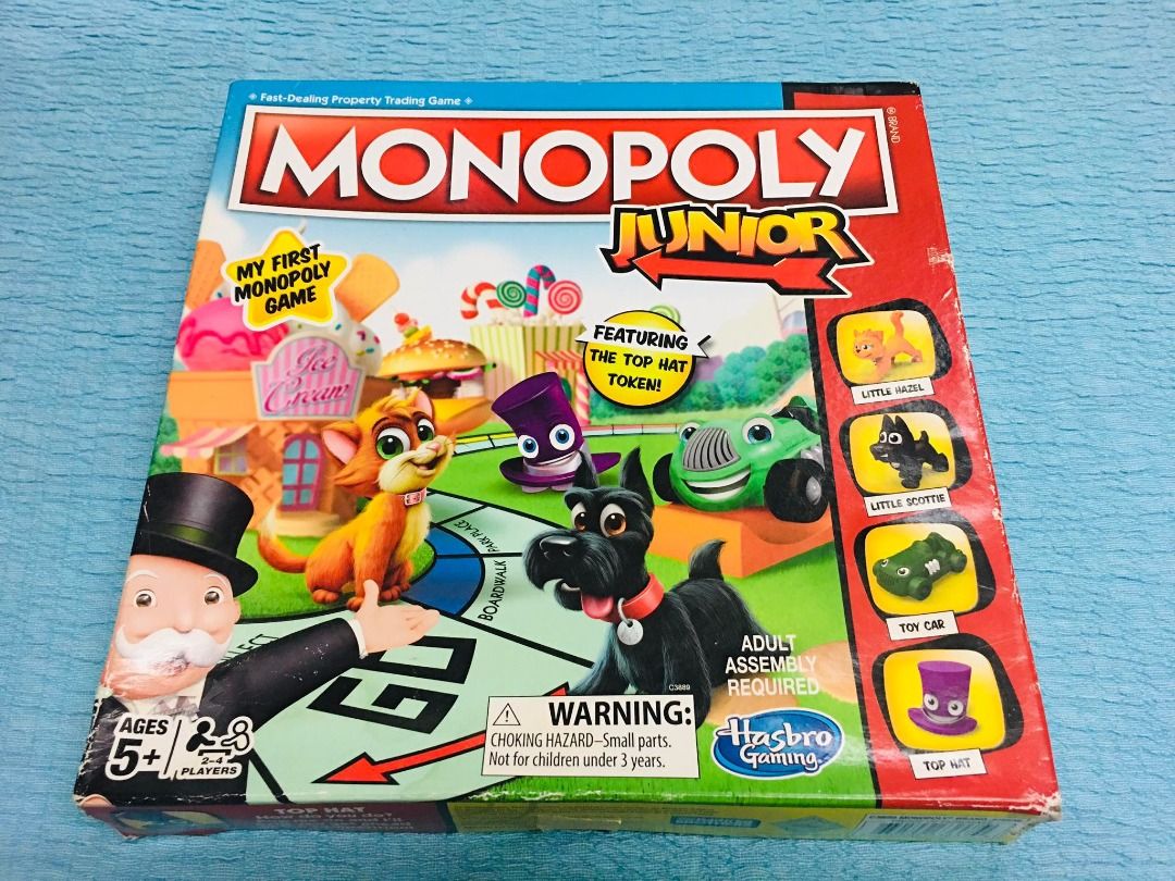 Hasbro Monopoly Junior, Hobbies & Toys, Toys & Games on Carousell