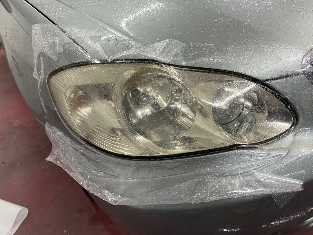 headlight ppf car spray full car ppf, Car Accessories, Car Workshops ...