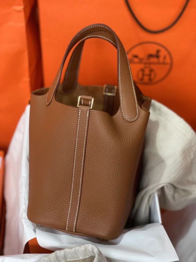 Hermes Picotin 18 Gold GHW, Luxury, Bags & Wallets on Carousell