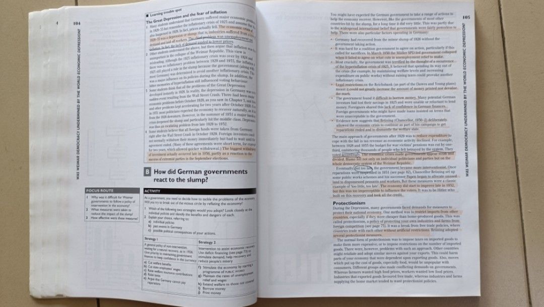 IB History textbook (Weimar and Nazi Germany), Hobbies & Toys, Books ...