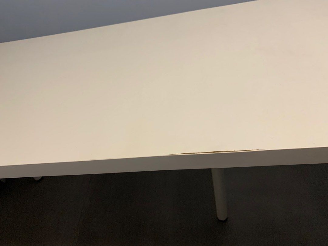 IKEA 2m long table, white, Furniture & Home Living, Furniture, Tables ...