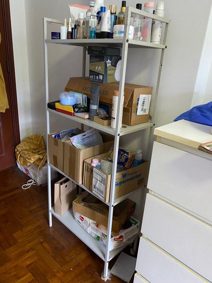 IKEA METAL STORAGE RACK, Furniture & Home Living, Furniture, Shelves ...