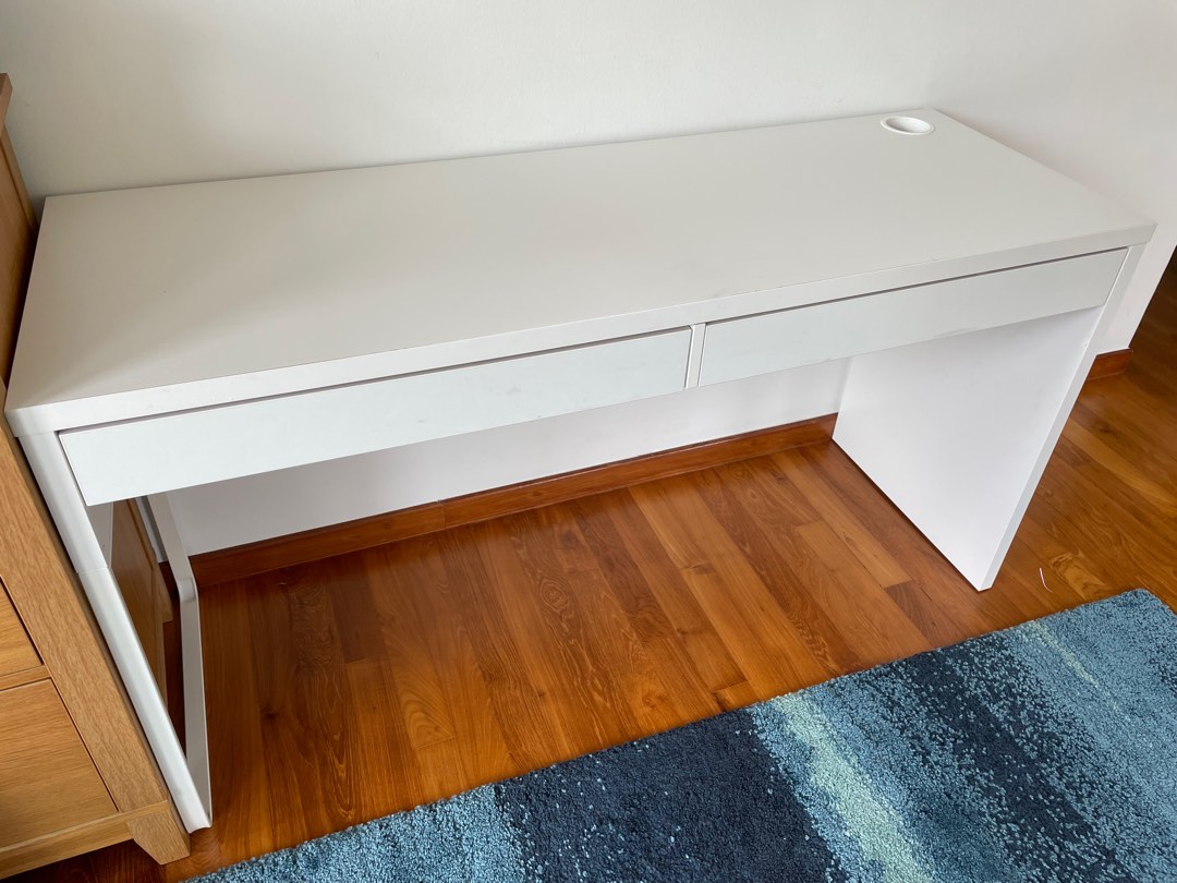 IKEA Study Table Micke, Furniture & Home Living, Furniture, Tables ...