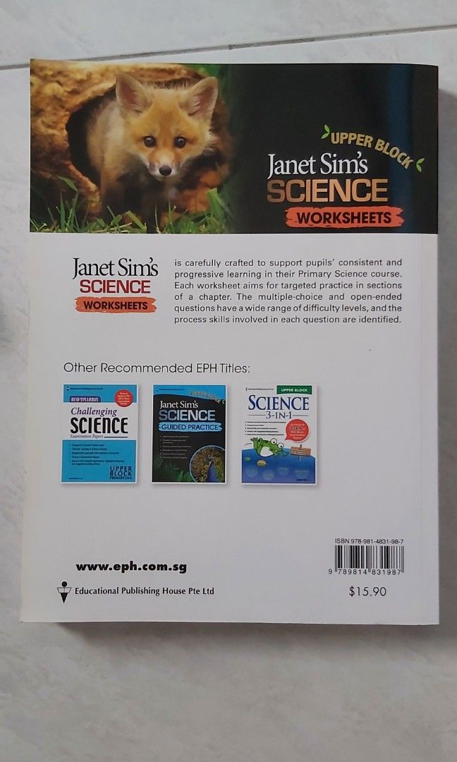 Janet Sim Science worksheet, Hobbies & Toys, Books & Magazines ...