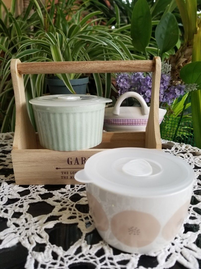 Japan Lovely light sense Air tight container with lid x 2, Furniture ...