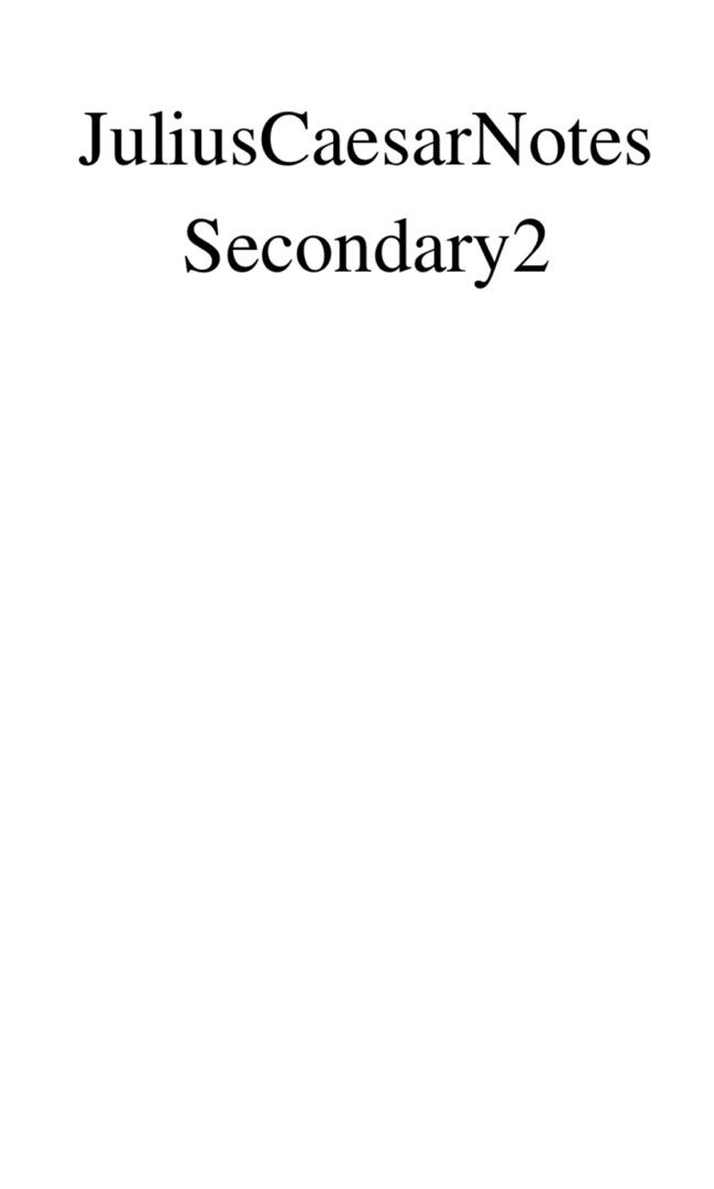 Julius Caesar by William Shakespeare literary analysis, Hobbies & Toys ...