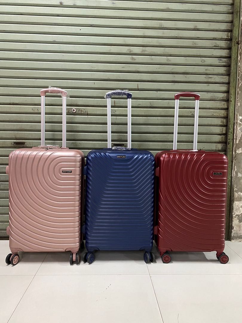 Koper fiber 24 inch tsa lock fiber poly carbonate travelling bag umroh ...