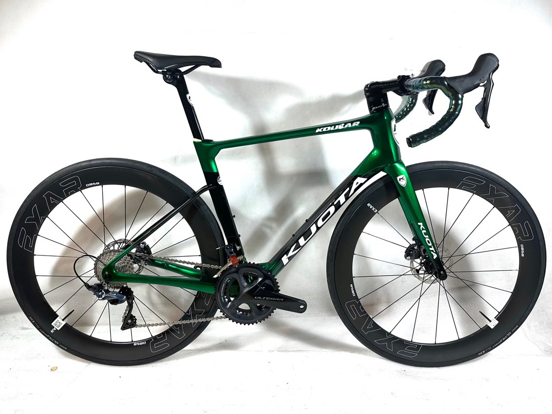KUOTA 頂級全內走公路車 kougar碳架 ut8020套件 邁金exar碳輪 disc roadbike, 運動產品, 單車及配件 ...