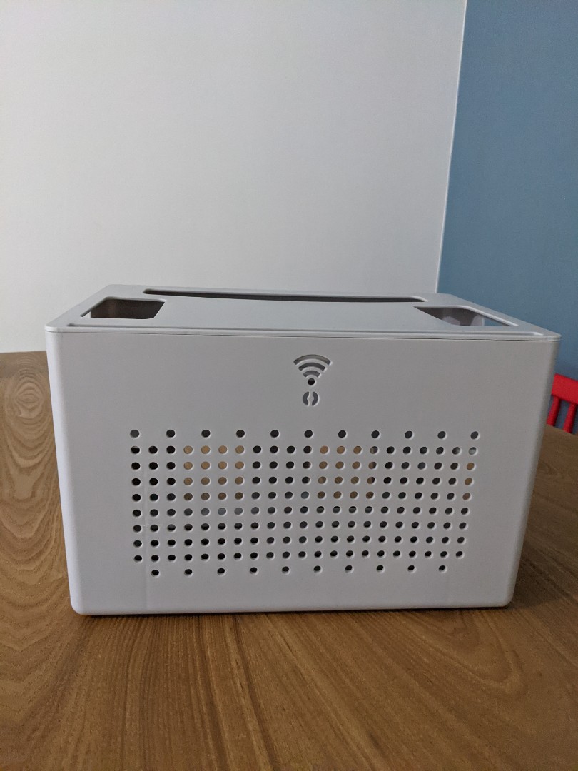 Light grey wifi router storage box, Furniture & Home Living, Home ...