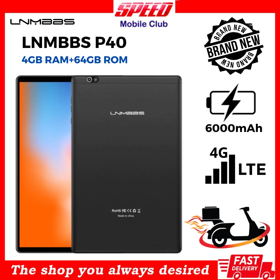 LNMBBS P40 4G LTE 10 inch Tablet Android 10.0 4GB RAM 64GB ROM Octa ...