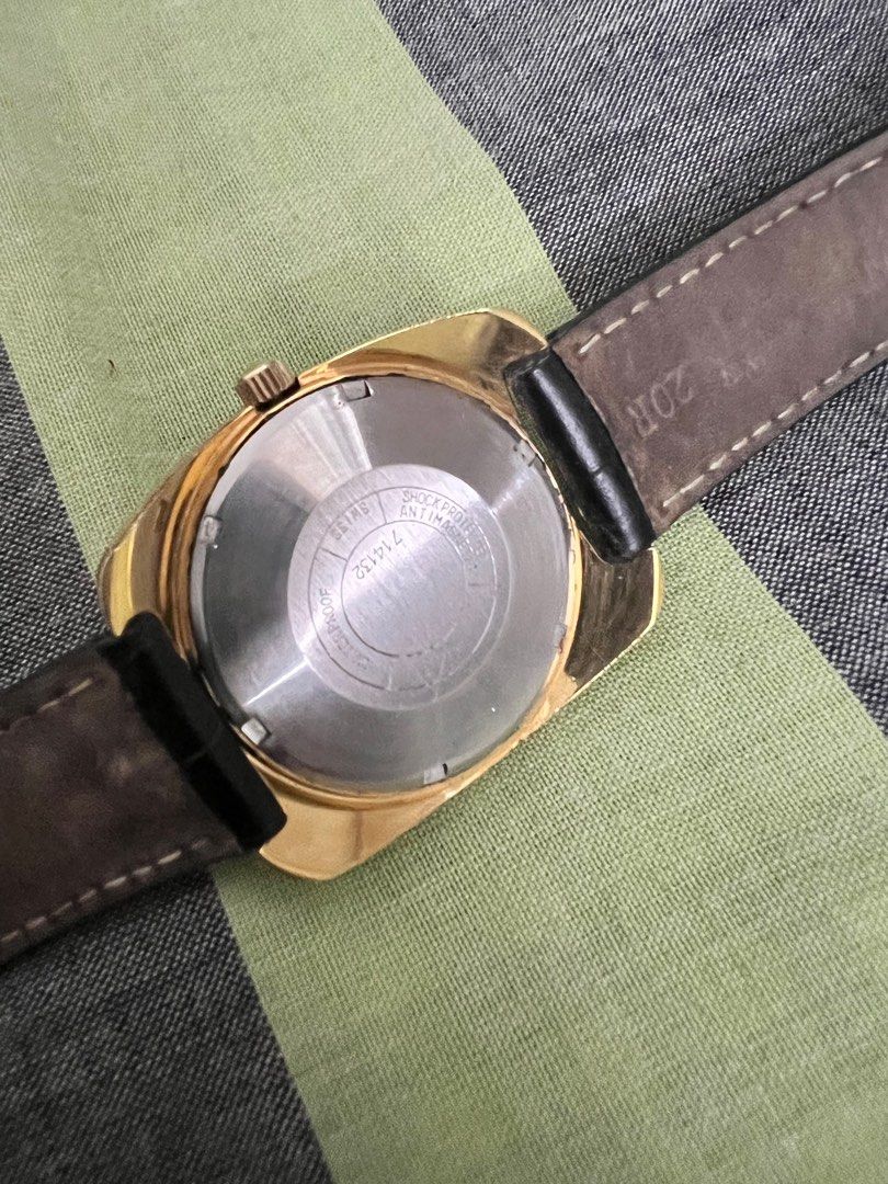 Longines Record Gray Dial Automatic Date Vintage, Men's Fashion ...